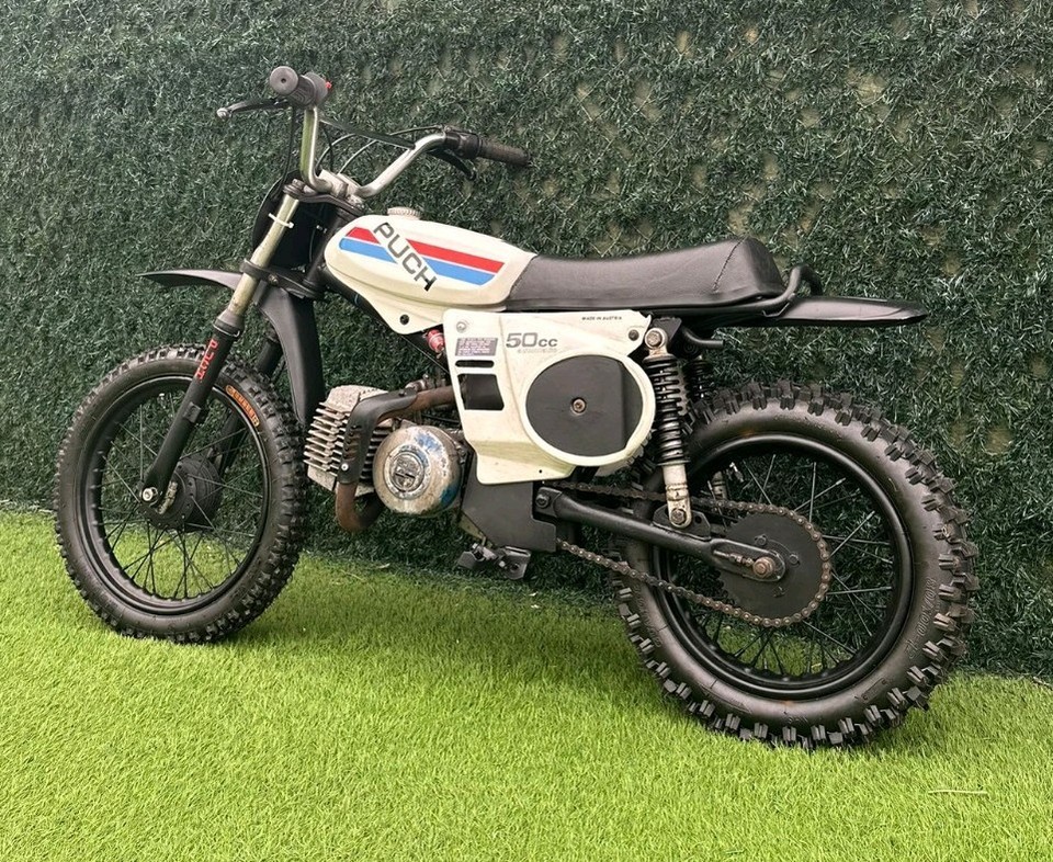 Puch Magnum X 50cc Vintage Dirt Bike Motocross Motorcycle | eBay UK