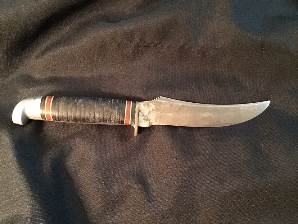 Vtg Western Boulder Colorado USA L 39 Fixed Blade Hunting Knife Old ...