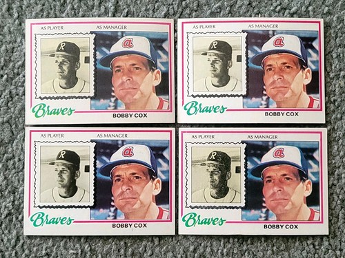 1978 Topps Bobby Cox Baseball Card Lot of approx 4 cards | eBay