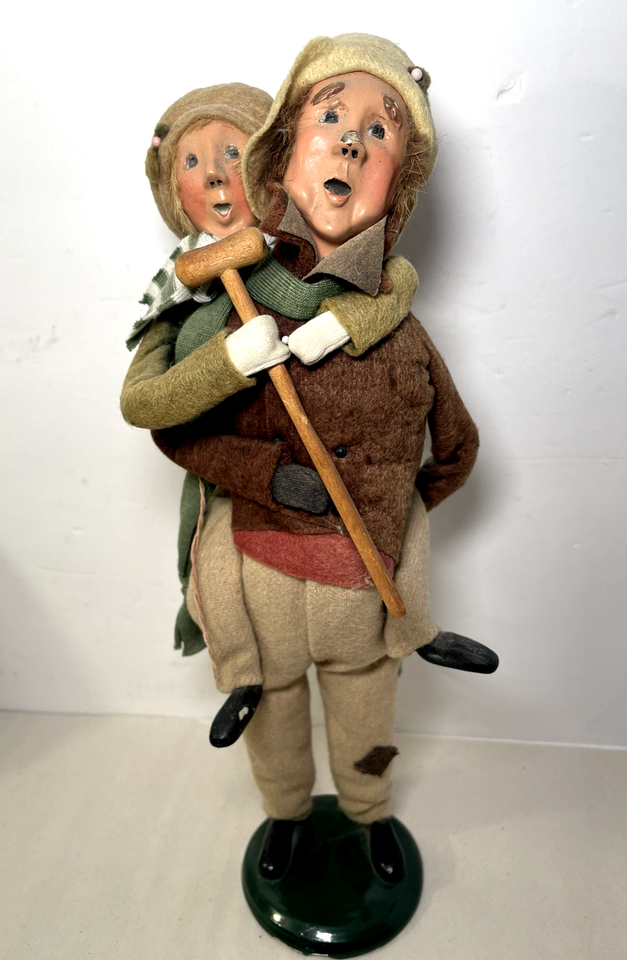 Buyers Choice Bob Cratchit & Tiny Tim First Edition Fabric Caroler Doll ...