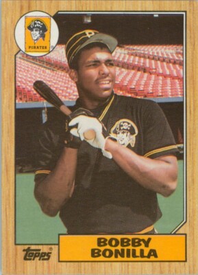 Bobby Bonilla RC 1987 Topps #184 Pittsburgh Pirates MLB Baseball Rookie ...