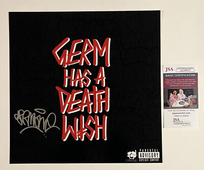 GERM SIGNED 12x12 PHOTO GERM HAS A DEATHWISH RAPPER G59 FTP JSA COA | eBay