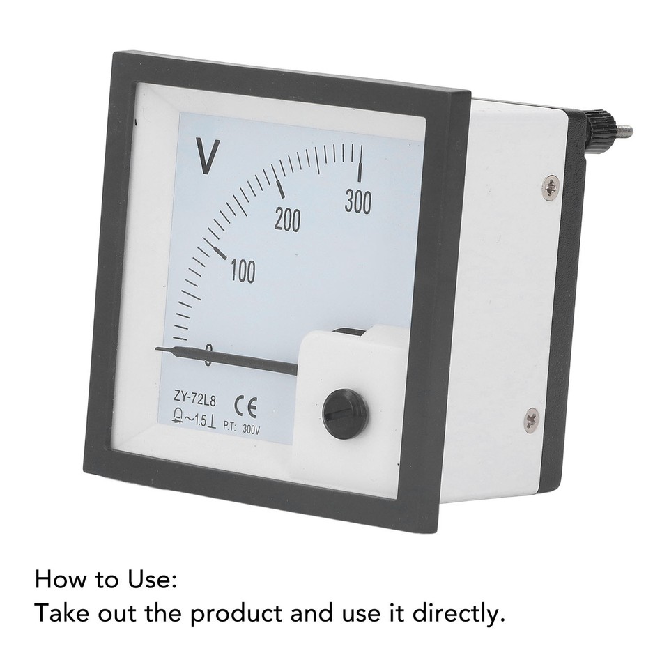 Analog Voltmeter Electricity Meter Generator Set Type 72L8V Watt Meter ...