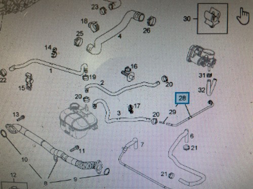 Original OE Vauxhall Astra Zafira Insignia Mokka Petrol Coolant Water ...