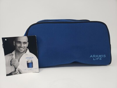 *NEW* Aramis Life Toiletry Bag Blue and Black dual zipper | eBay