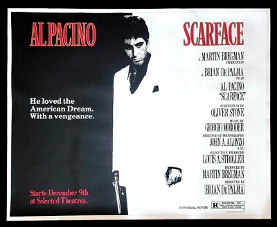 SCARFACE CineMasterpieces SUBWAY HUGE GANGSTER ORIGINAL MOVIE POSTER ...