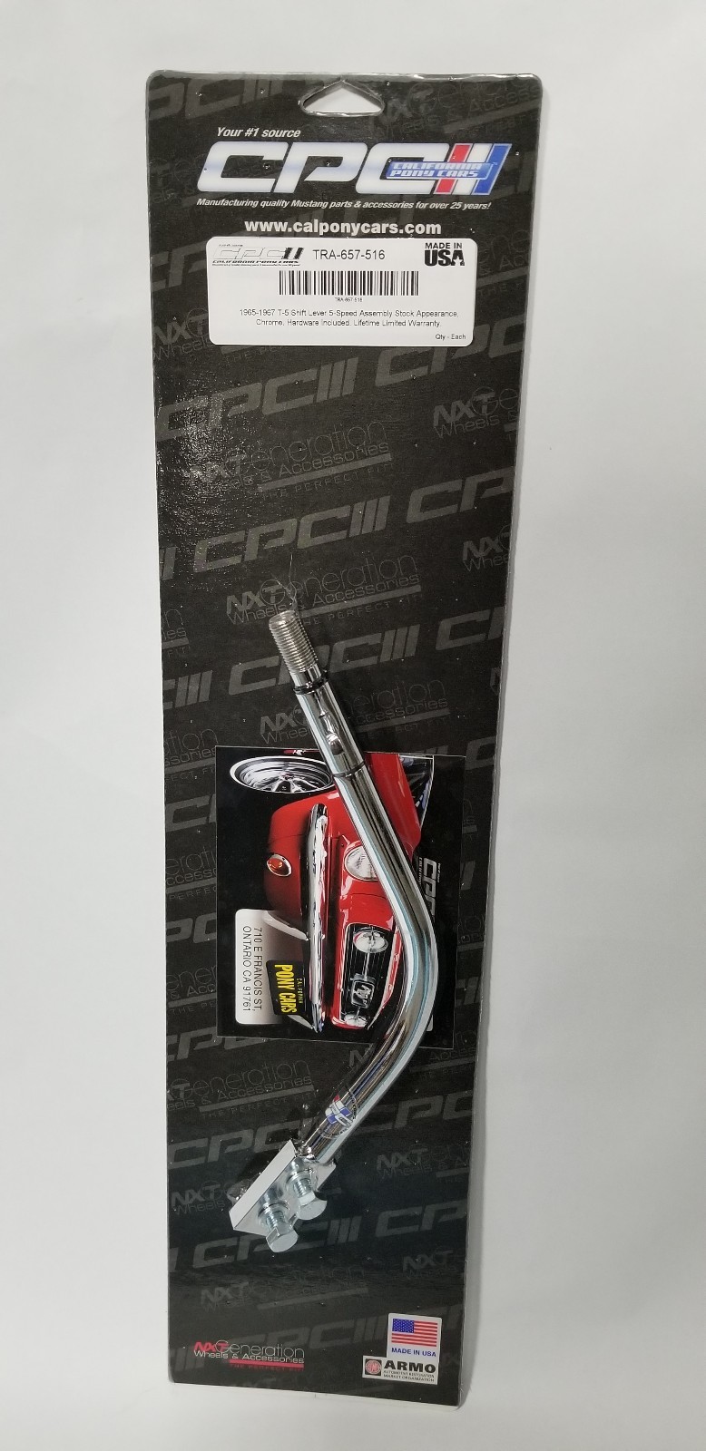 1965-1967 Mustang T-5/Tremec Conversion Stock appearance Shifter Lever ...