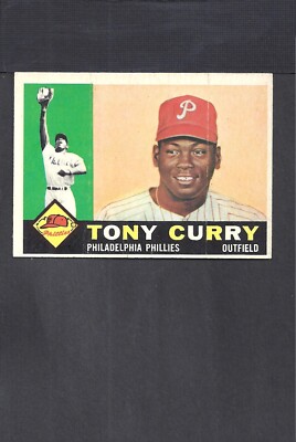 1960 TOPPS SET BREAK #541 TONY CURRY-3--(RC)--PHILLIES--HI #-NO CREASES ...