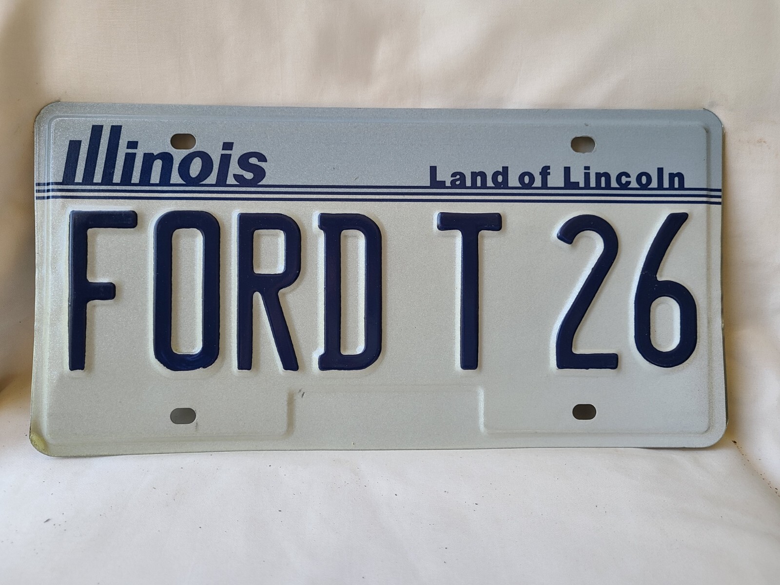 Vintage 1996 Illinois Vanity FORD T 26 Land of Lincoln License Plate ...