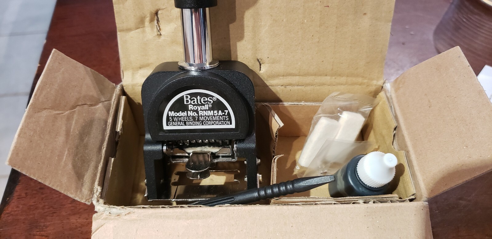 Bates Royall Automatic Numbering Machine Model RNM5A-7 | eBay