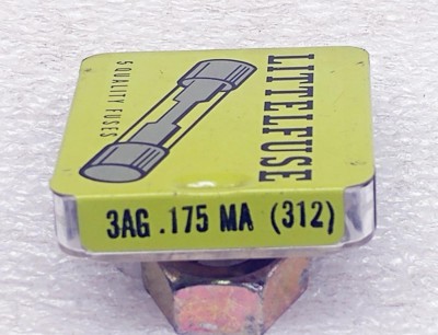 LITTELFUSE 312.175 .175 AMP 3AG FAST ACTING GLASS FUSES - 5 pcs | eBay