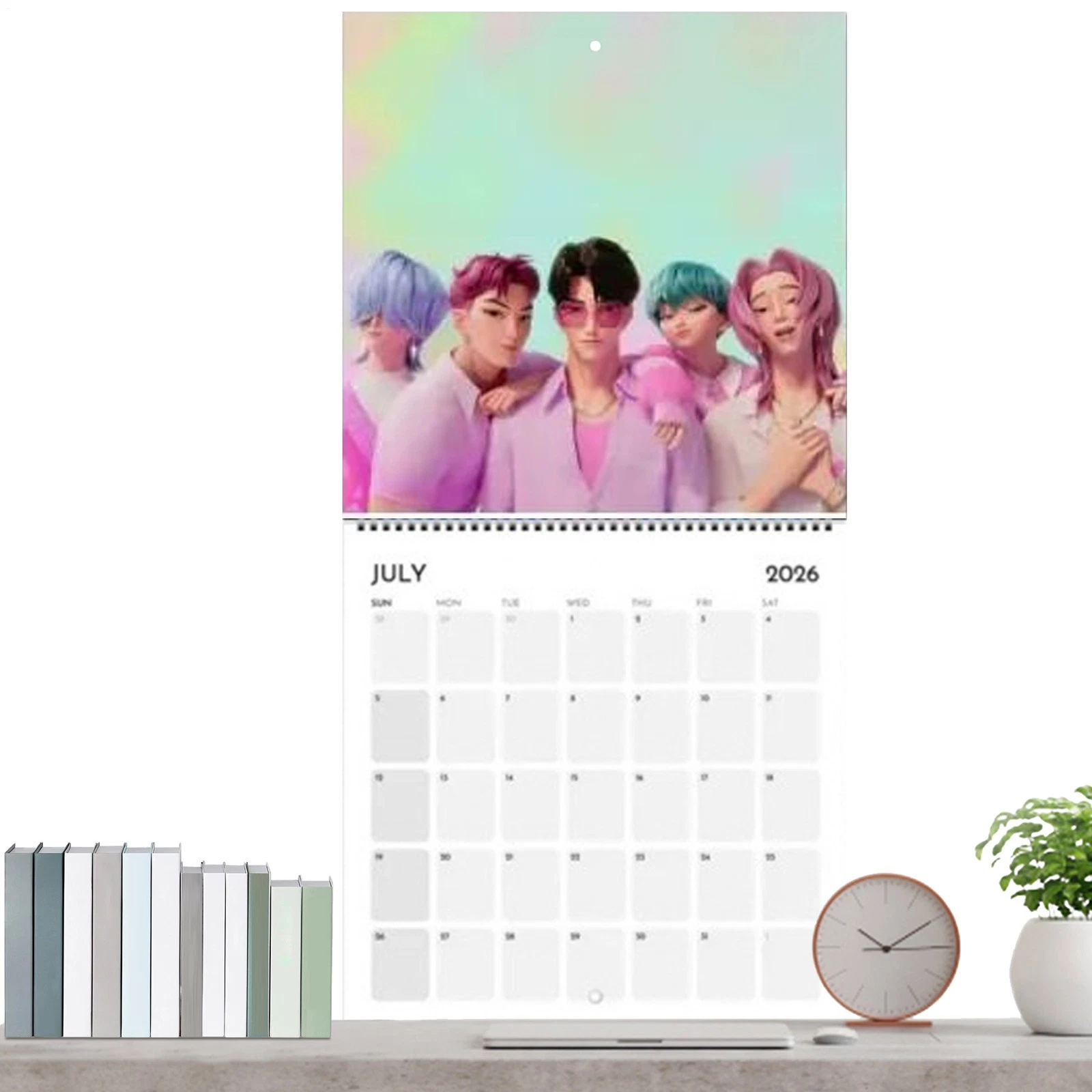 K-pop Demon Hunters 2026 Calendar Rumi、Mira、Zoey 12-Month Schedule ...