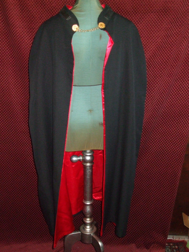 Knights Of Columbus Black Cape Lined in Red Satin - Halloween Costume ...