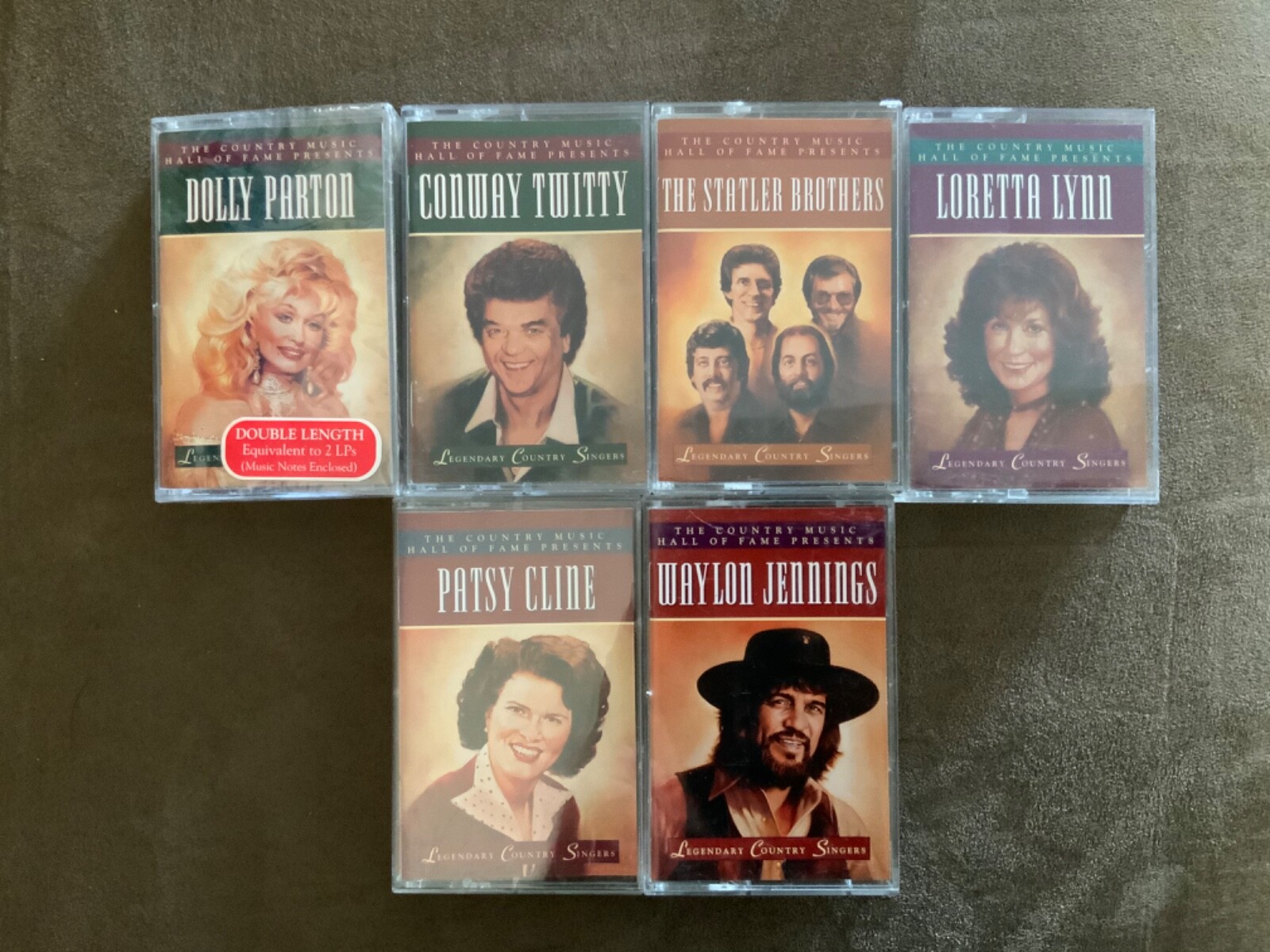 Country Music Cassettes, Lot of 6 Cassettes, Dolly Parton, Patsy Cline ...