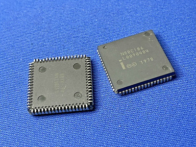 N80C186 Intel 80C186 Vintage PLCC Chip Rare! COLLECTIBLE NOS LAST ONES ...