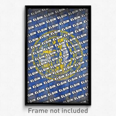 Elgin Nebraska Poster (NE City Souvenir 11x17 Town Print) | eBay