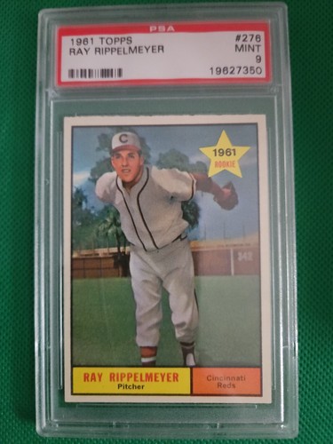 1961 Topps #276 Ray Ripplemeyer Reds PSA 9 MINT | eBay