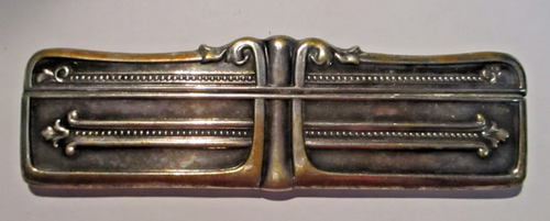 ANTIQUE MAKER MARKED 800 SILVER HAND CHASED HAIR COMB CASE | eBay