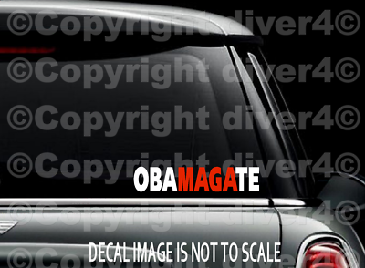 Obamagate MAGA Car Truck Window Decal Bumper Sticker US Seller | eBay