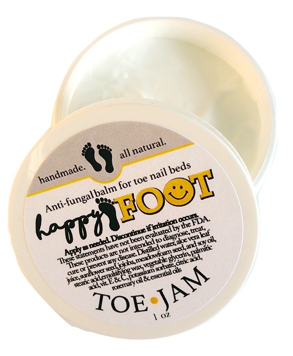 HAPPY FOOT Toe Jam ~ Moisturizing Anti Fungal Foot Creme Essential Oils ...