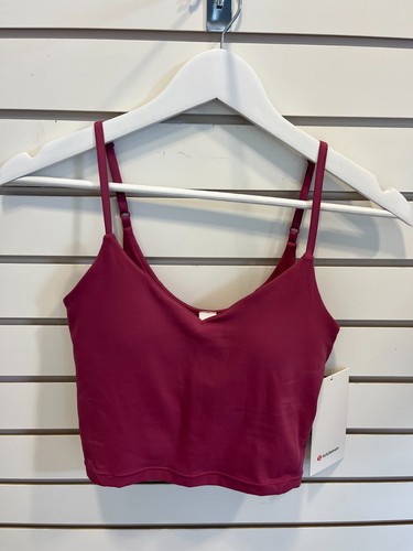 Lululemon Align Cropped Cami Tank Women's Size 4 (A/B) Built-In Bra ...