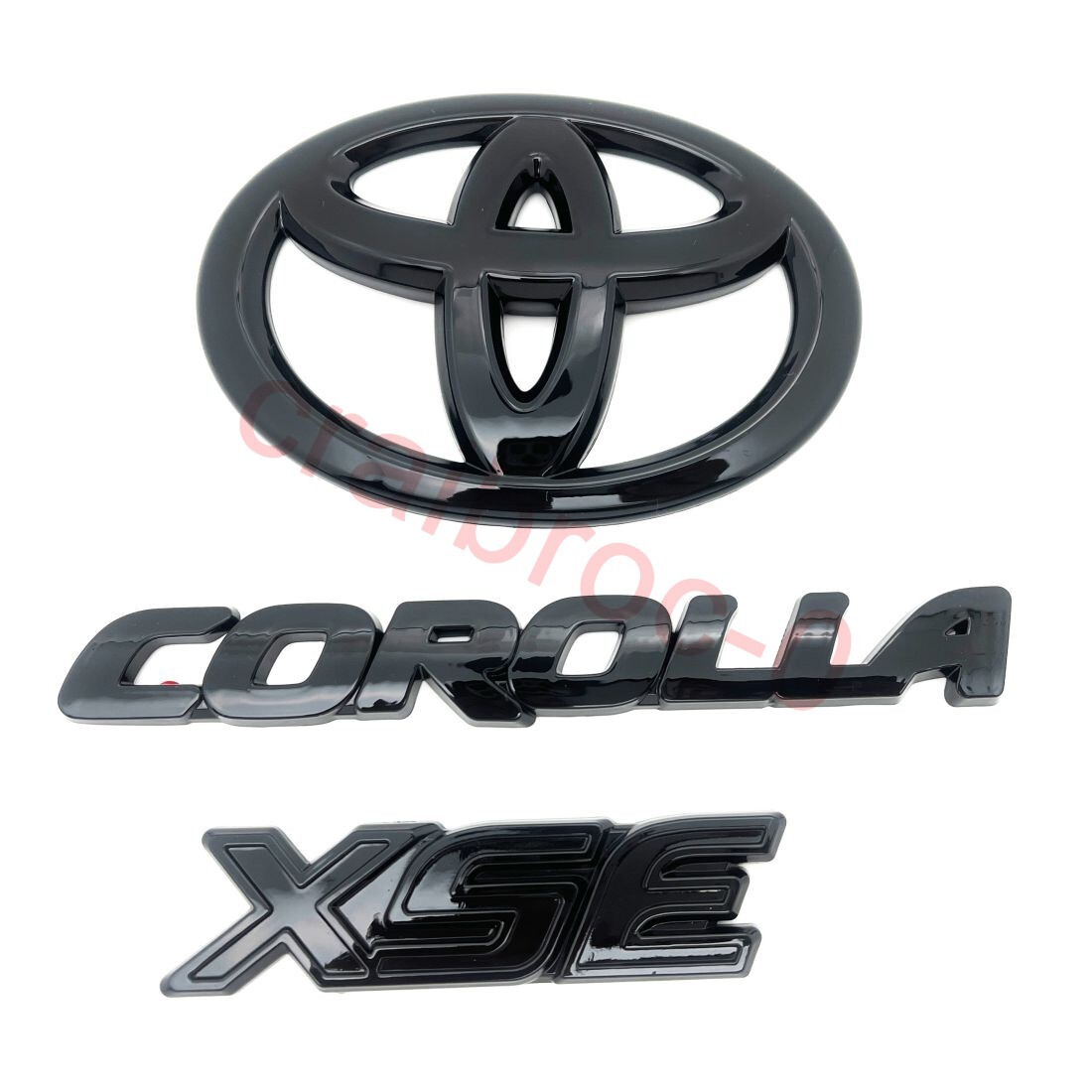 Hatchback Only Gloss Blackout OVERLAY EMBLEM Fit 2019-2024 TOYOTA ...