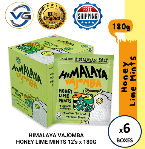 HIMALAYA VAJOMBA - HONEY LIME MINTS 12's x 180G x 6 BOXES (FREE ...