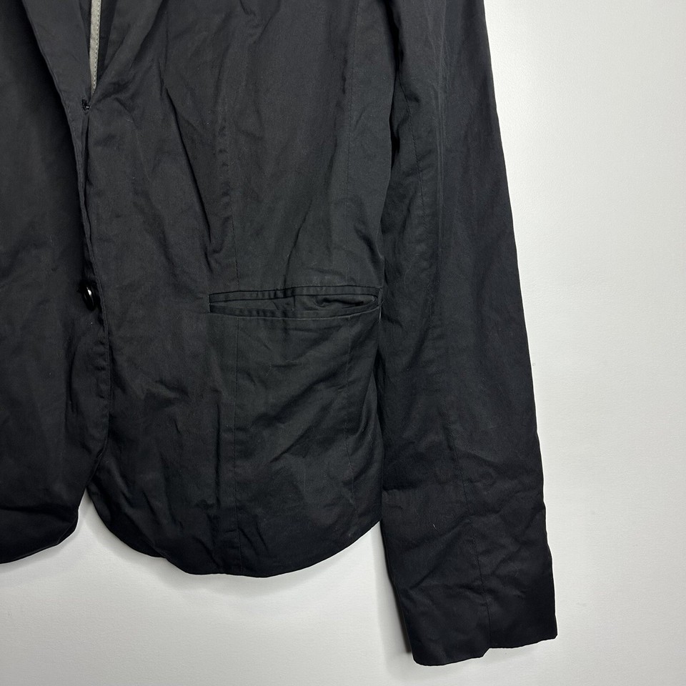 Women’s Helmut Lang Size Medium Black 2 Button Blazer With Pockets ...
