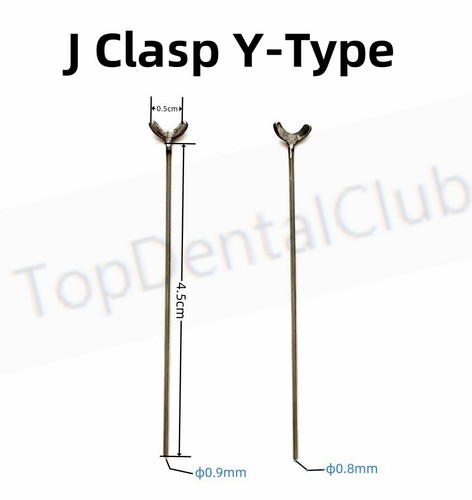 Dental Ball Retainer J Clasp Oblique Clasps Bars 0.8mm 0.9mm Y-Type ...