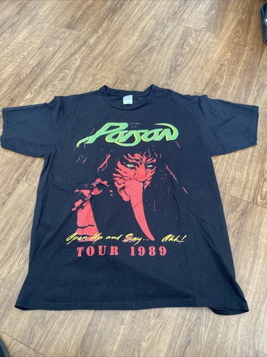 Poison Band Tee Black size Large | eBay