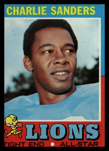 1971 Topps #210 Charlie Sanders TE Lions HOF | eBay
