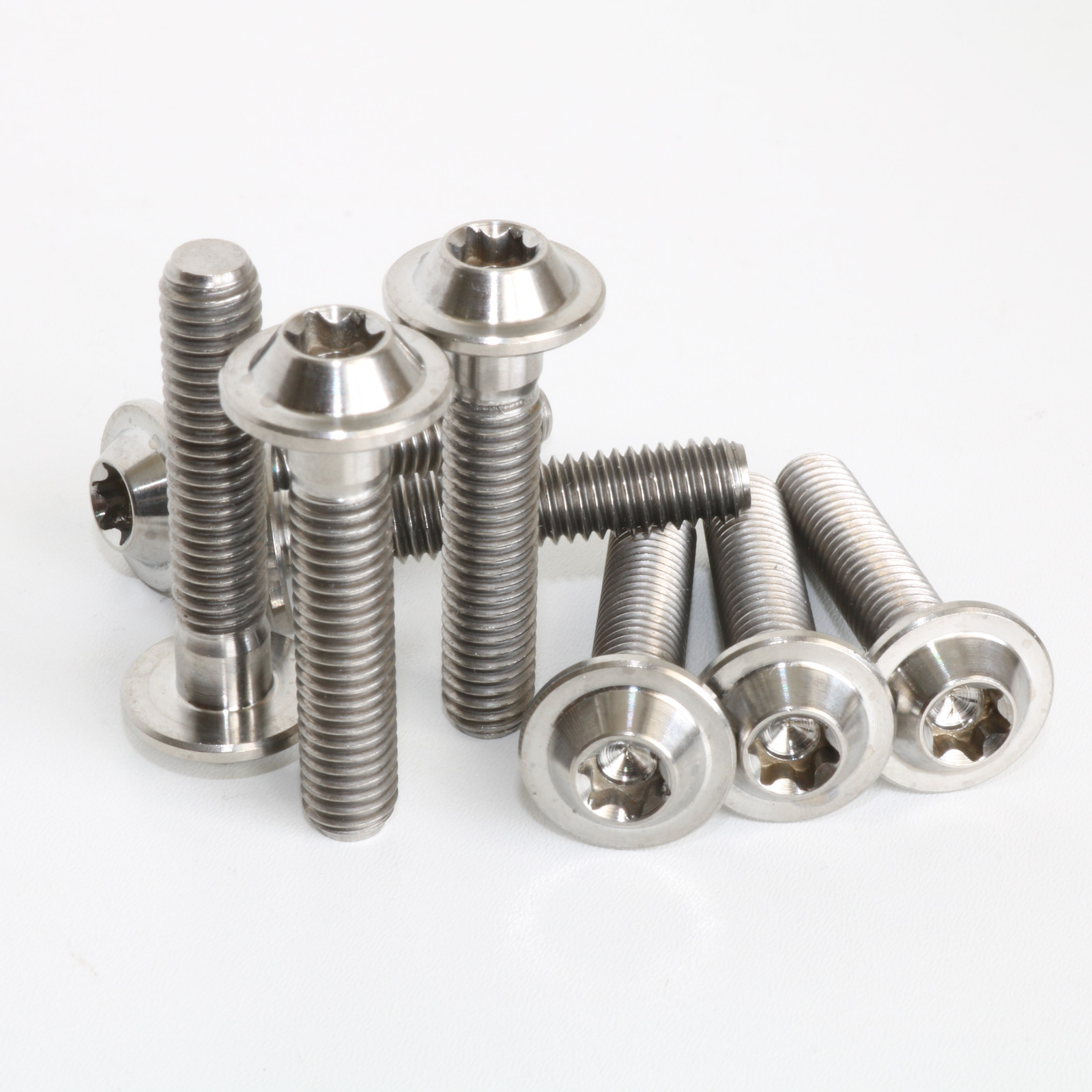 M6 x 30mm Bolts Titanium Low Profile Flange Head T30 Motorsport 4.1g ...