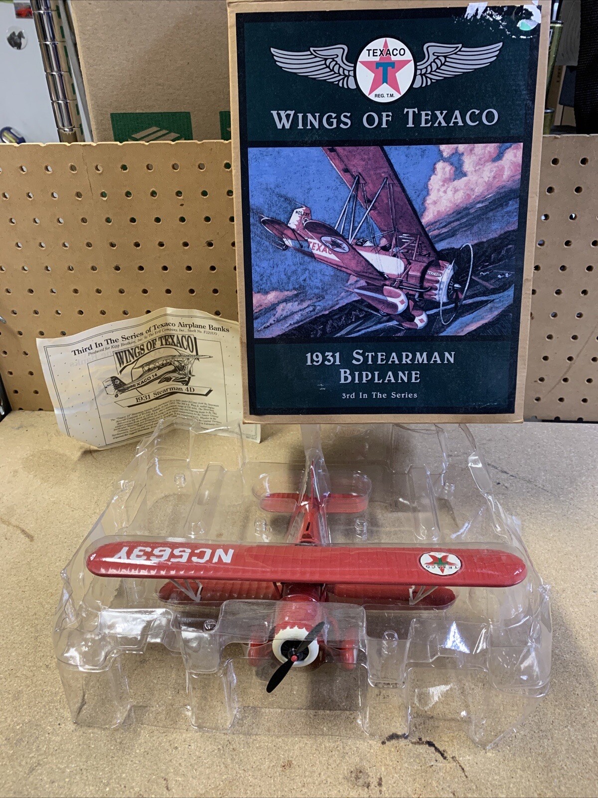 NEW! ~RARE~ Wings Of Texaco 1931 Stearman Biplane ERTL #3 Diecast ...