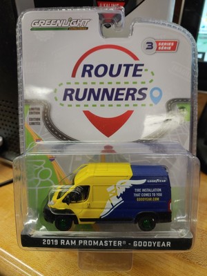Greenlight Route Runners S3 2019 Ram Promaster - Goodyear GREEN MACHINE ...