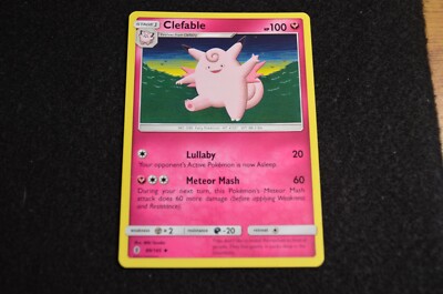Pokemon CLEFABLE Sun & Moon Guardians Rising 89/145 NM/Mint | eBay