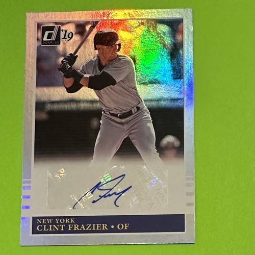 2019 Clint Frazier Panini Donruss 1985 Retro Auto Card 85S-CF White Sox ...