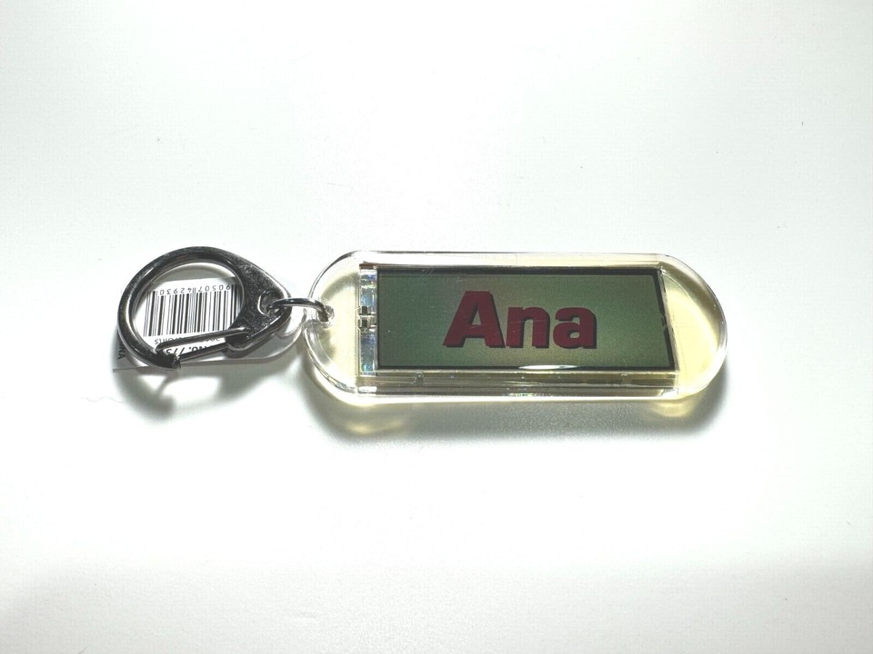 A, B, C Acrylic Blinking Solar Powered Key Chain 4.25” Long w/Snap Ring ...
