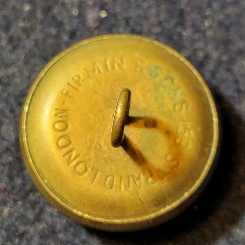 POST CIVIL WAR CONFEDERATE STATES NAVY BUTTON ALBERT# CS-73-B NOT CIVIL ...