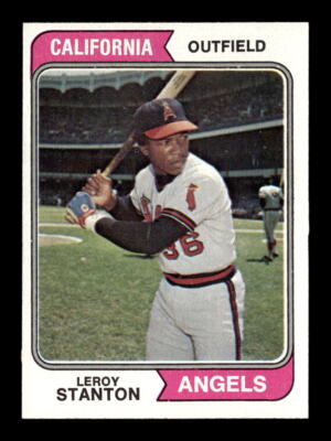 1974 Topps #594 Leroy Stanton California Angels EX Baseball Card *G490 ...