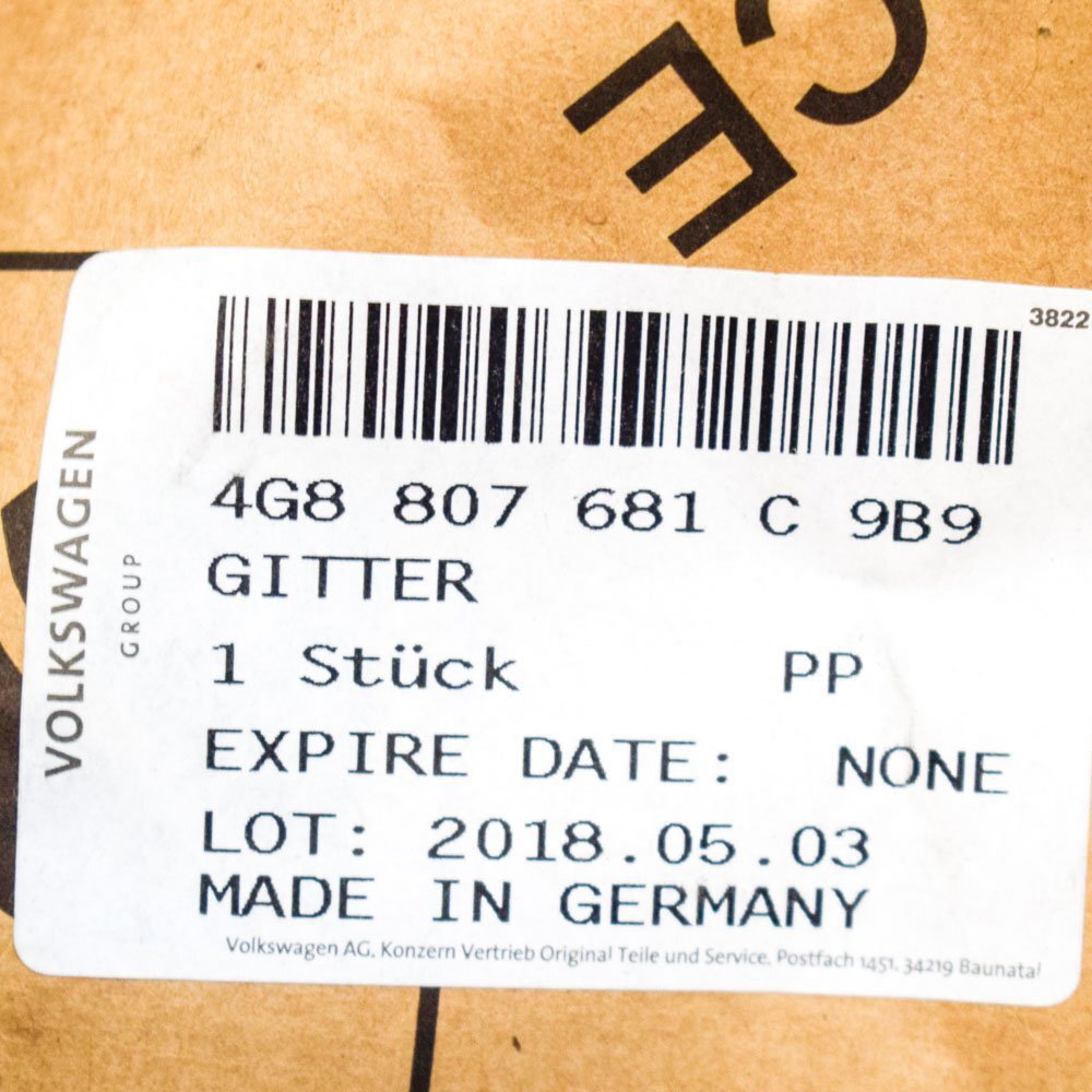 AUDI A7 S-Line Front Bumper Left Side Grille 4GA 4G8807681C9B9 New ...