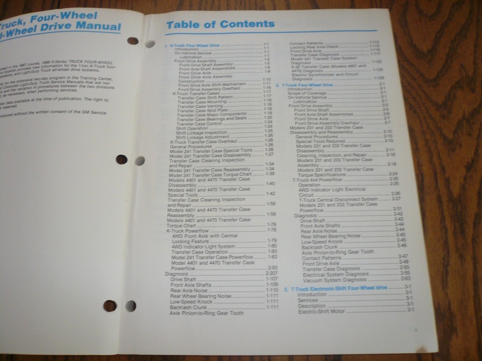 GM STG All Wheel Four Wheel Drive Product Training Book - 14003.04-1 | eBay