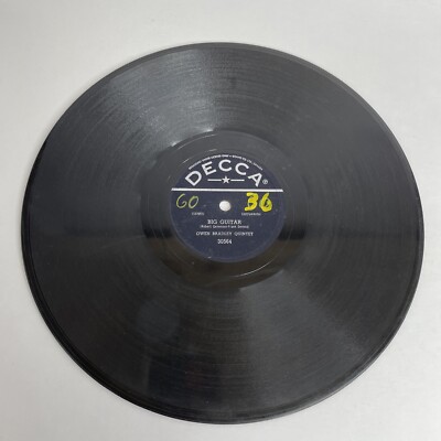 RARE! Owen Bradley, Big Guitar (Gramophone Shellac Record,10", 78rpm ...