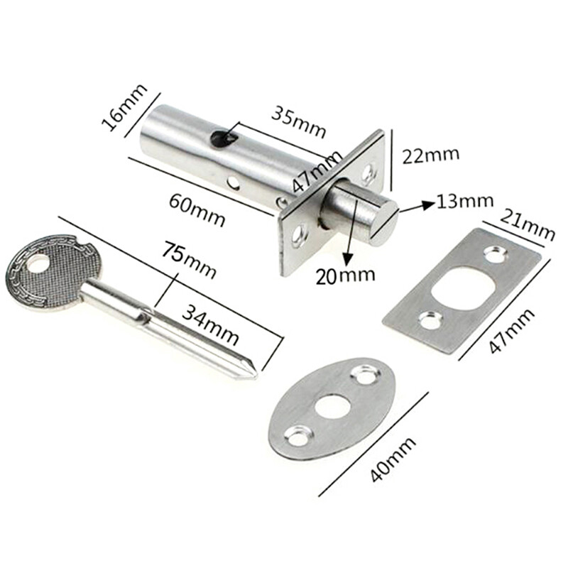Fire Door Stainless Steel Hidden Tubewell Key Mortise Lock with Long C ...