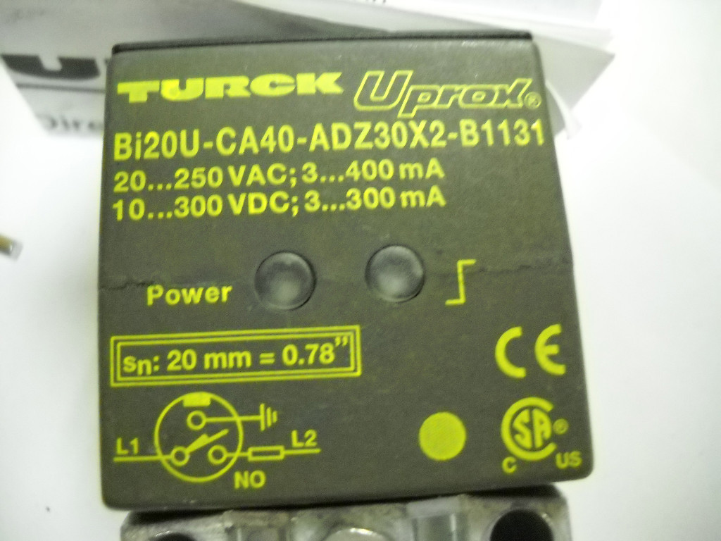 TURCK BI20-CA40-ADZ30X2-B1131 PROXIMITY SENSOR 20MM RANGE NEW IN BOX ...
