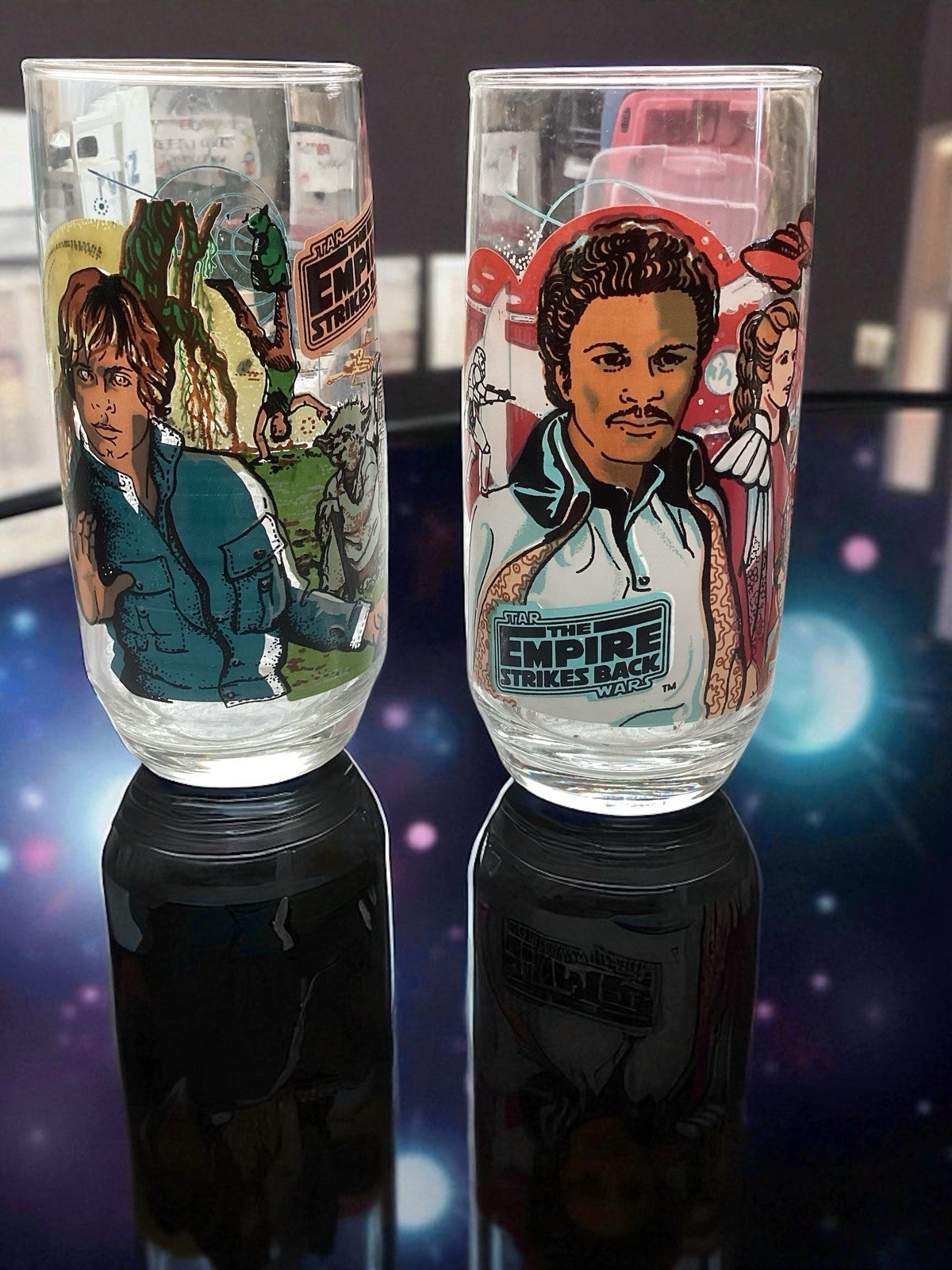 Star Wars Empire Strikes Back 1980 Burger King- Darth Vader, Lando Set ...