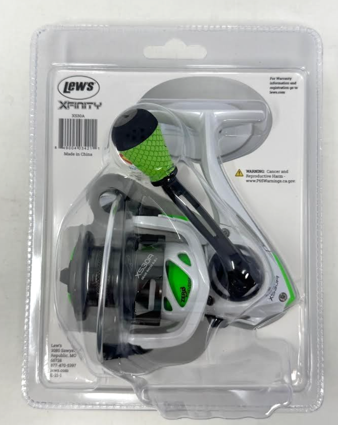 LEW'S ' XFINITY SPEED SPIN ' SPINNING REEL ' XS30A ' 8 BEARINGS - 6.2:1 ...