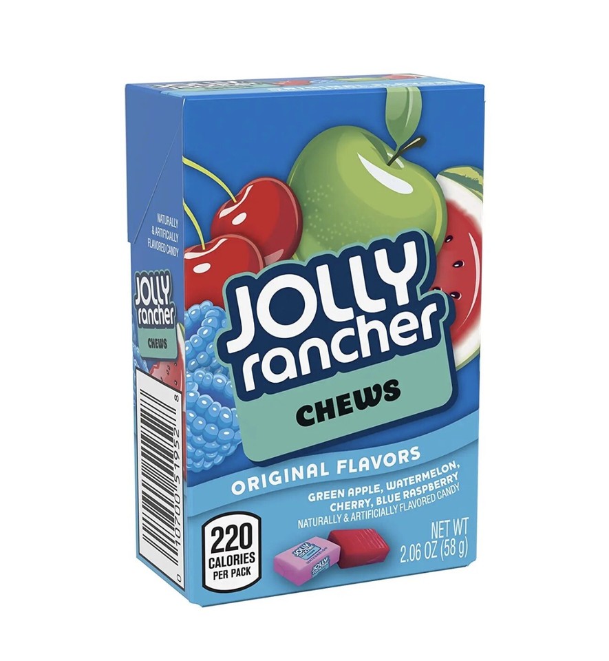 Jolly Rancher Chews Candy Original Fruit Flavors Chewy Bulk 12 Count ...