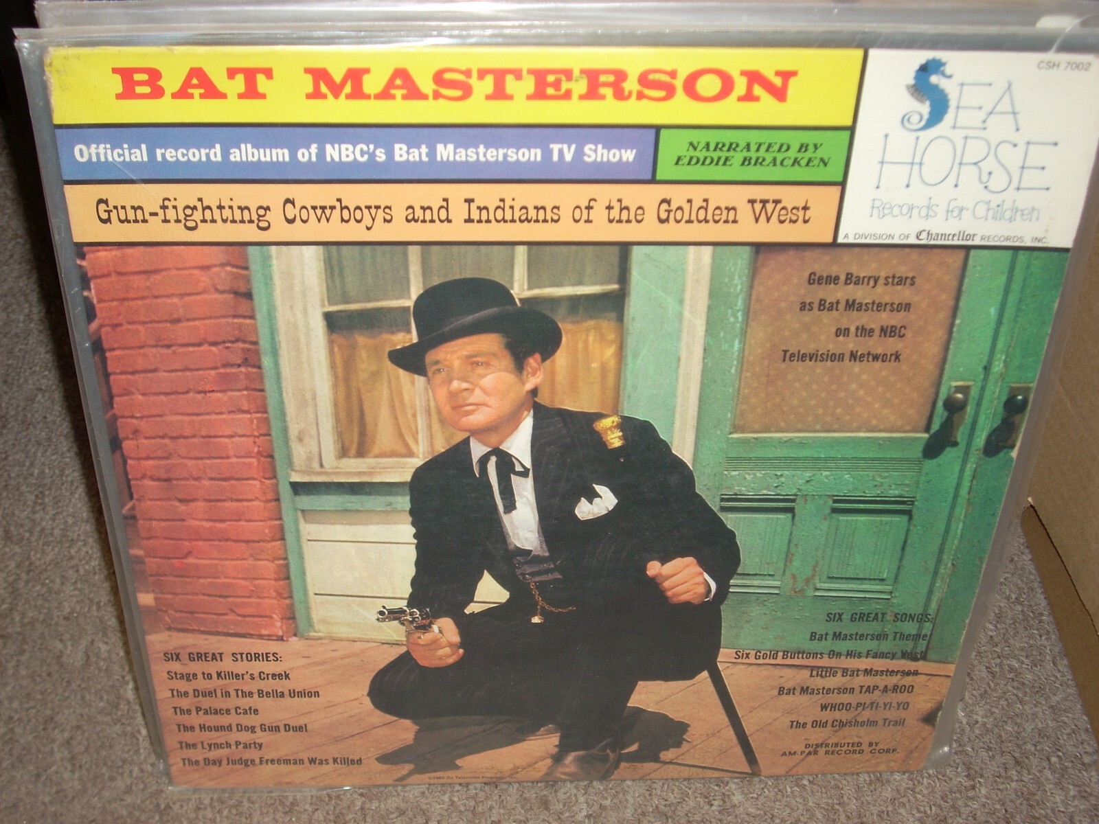 BAT MASTERSON eddie bracken / gun fighting cowboys & indians ...