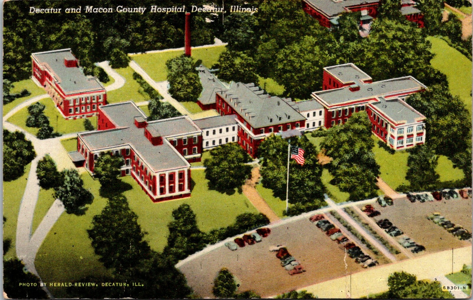 Decatur and Macon County Hospital Decatur Illinois Linen Postcard | eBay