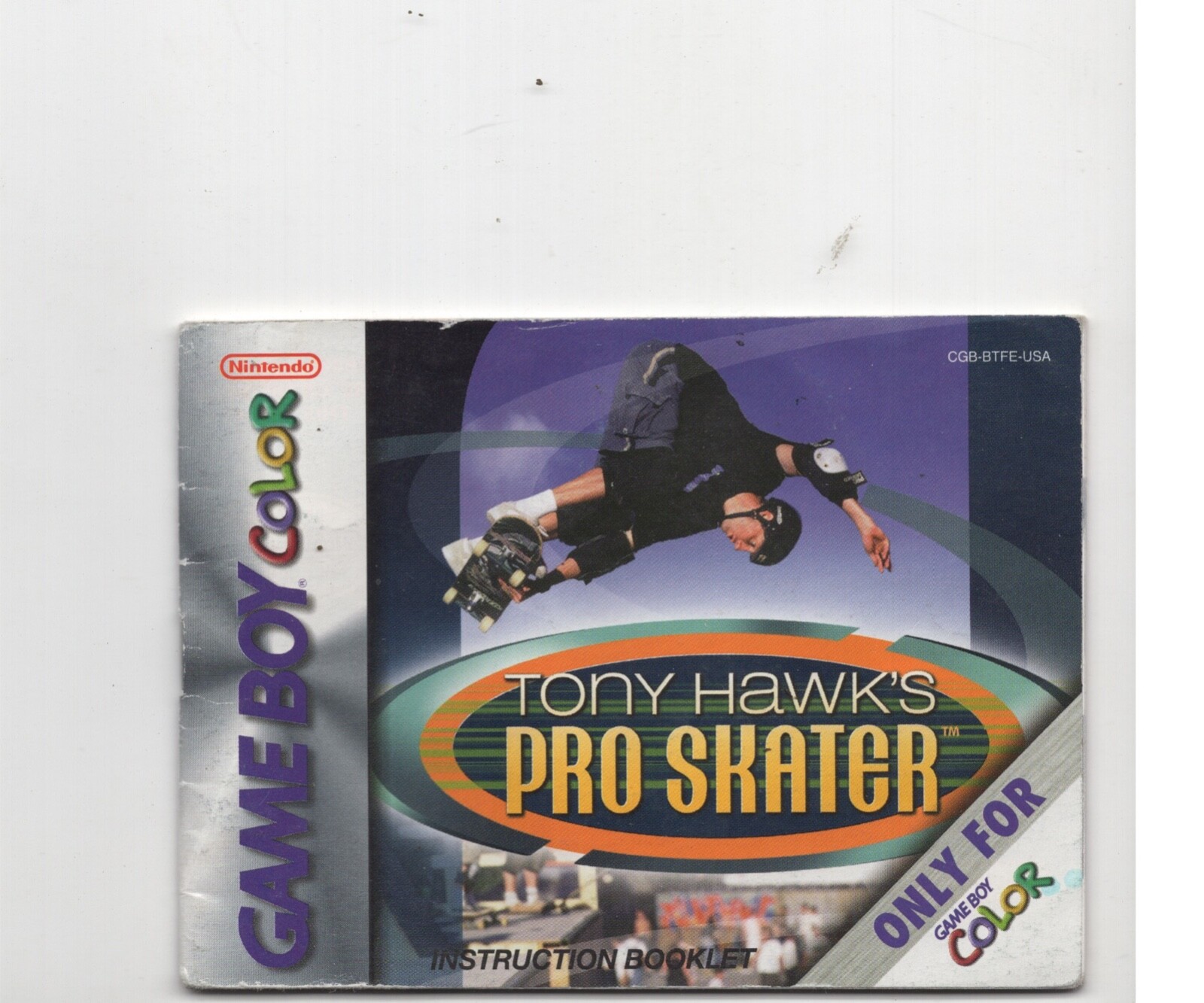 Tony Hawks Pro Skater GameBoy Color GBC MANUAL ONLY Authentic Original ...